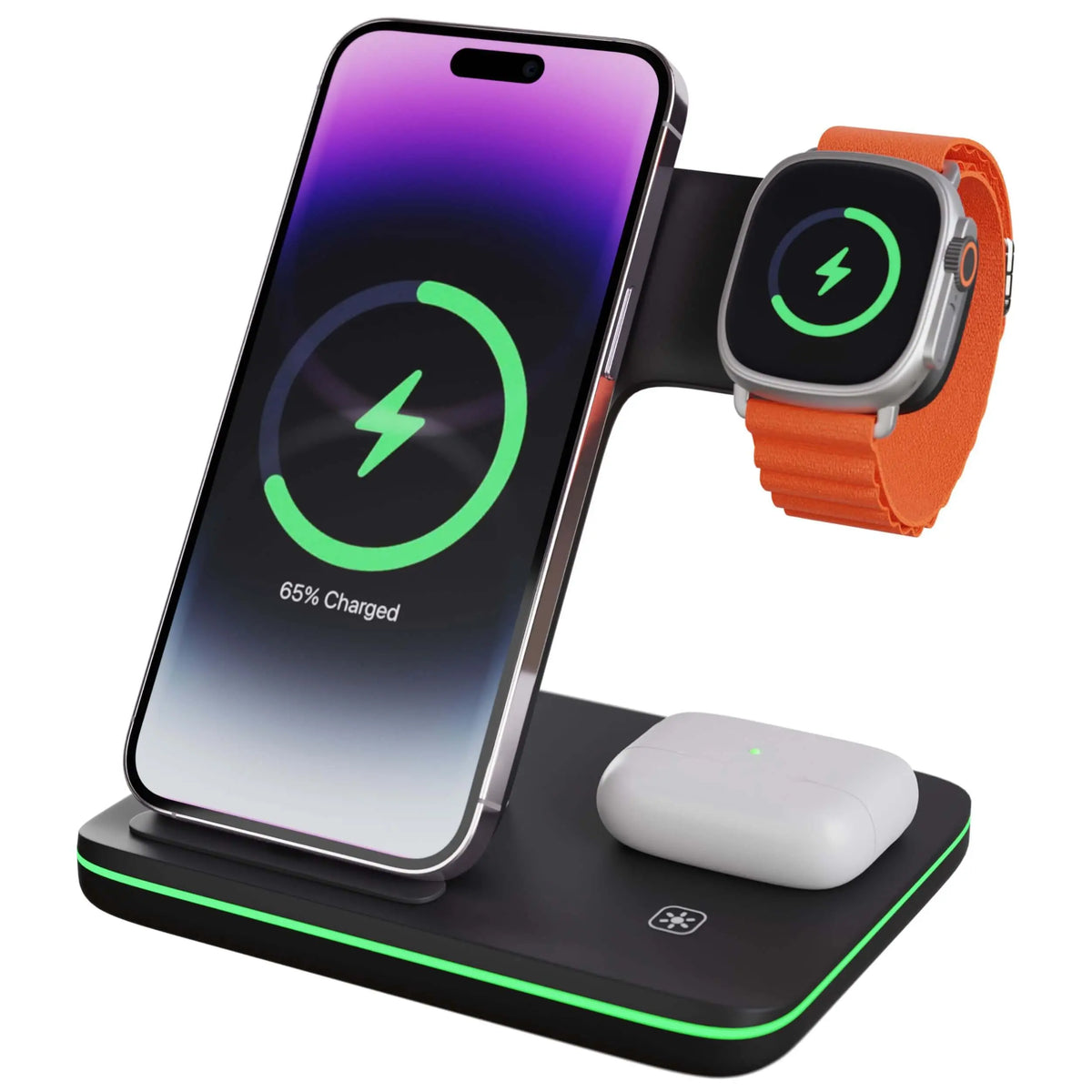 3 in 1 Wireless Charger | Apple Charging Station for iPhone, Apple ...